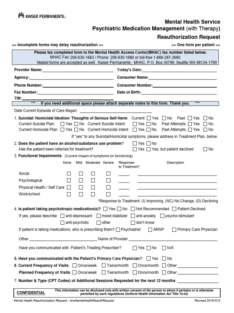 Medication Management Form | PDF | Therapy | Cognitive Behavioral Therapy