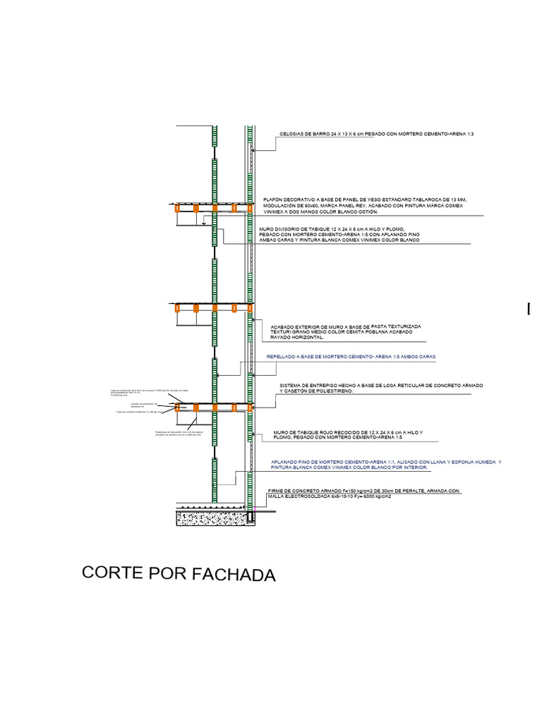 Corte Por Fachada Pdf