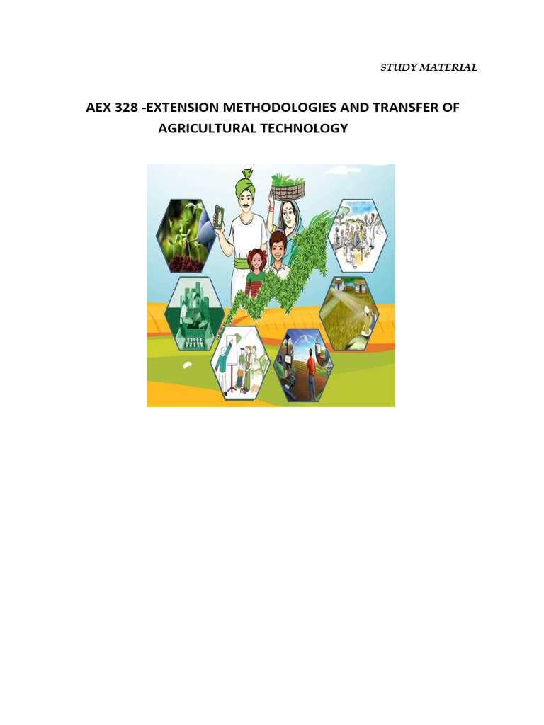 Extension Methodologies and Transfer of Agricultural Technology | PDF ... Extension Methodologies and Transfer of Agricultural Technology | PDF ...