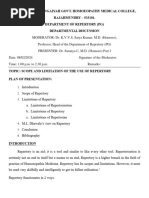 Classification of Repertories | PDF | Homeopathy | Medicine