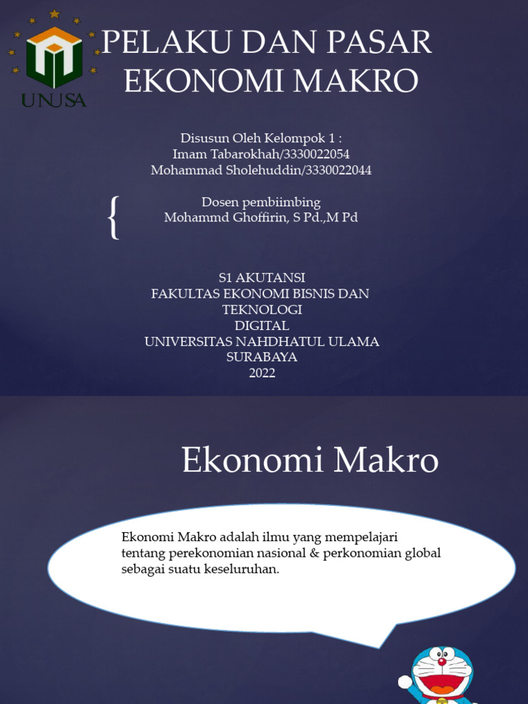 Ppt. Ekonomi Makro | PDF | Pengelolaan Keuangan & Uang | Ilmu Sosial