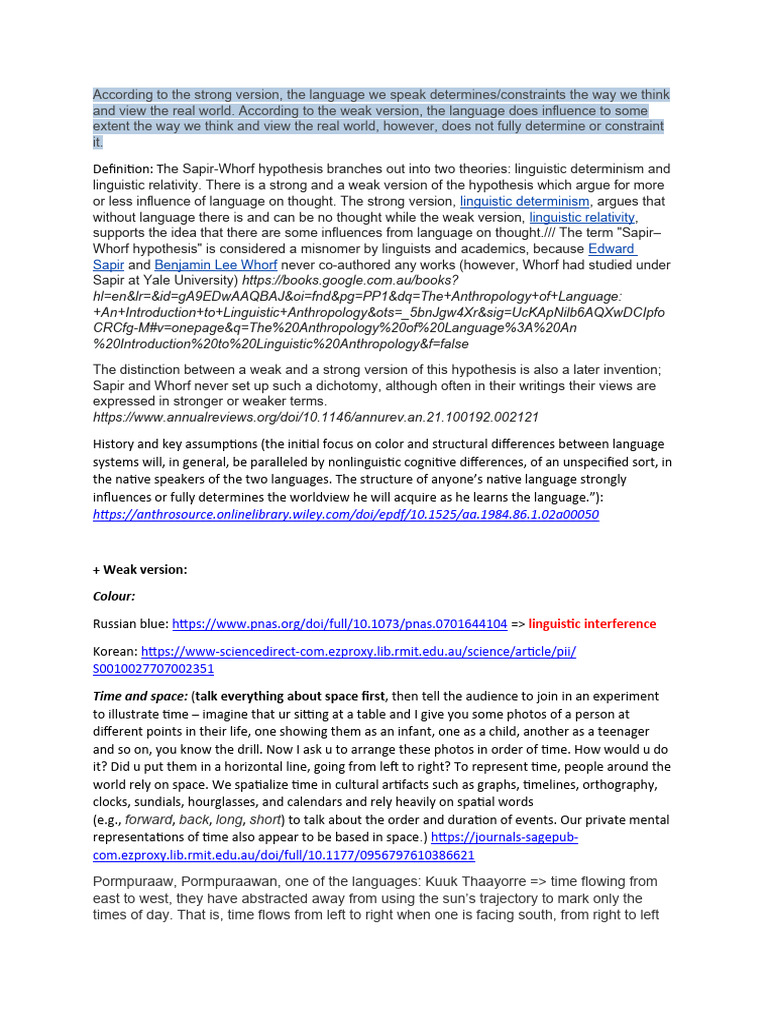 Language and Cognition Podcast Outline | PDF | Social Science ...