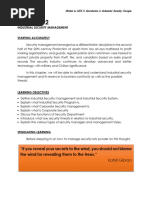 Chapter 2 Basic Qualification of Security Officer | PDF | Security ...