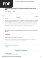 Introducción al MUEC: Evaluación de Calidad | PDF | Evaluación