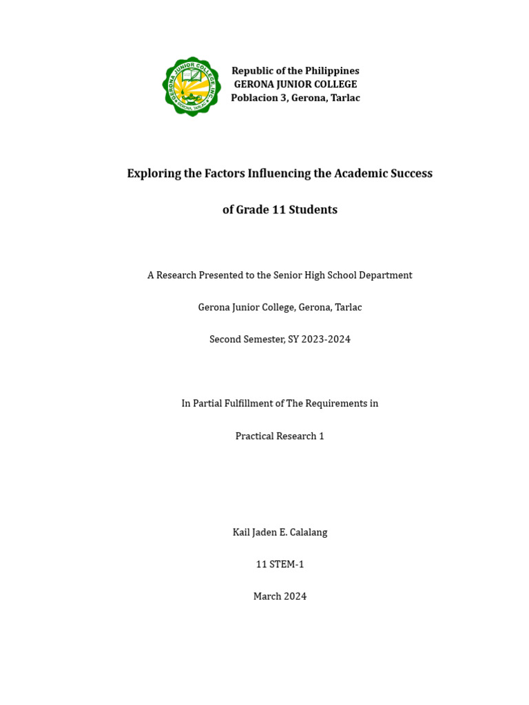PR1 Research | Download Free PDF | Teachers | Behavioural Sciences