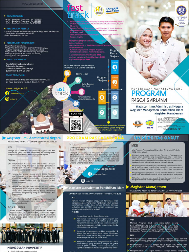 E Brosur PASCA UNIGA - 2023 2024 - A | PDF