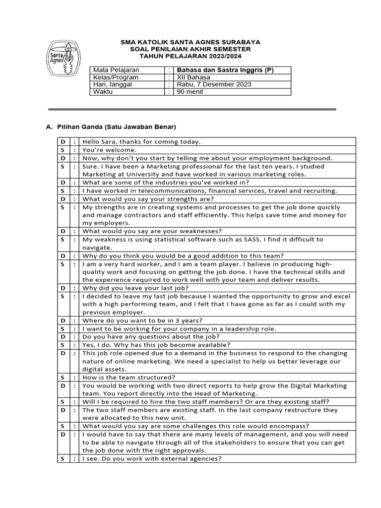Soal Bhs Dan Sastra Inggris Xii Bhs | PDF | Nuclear Power | Electricity Generation