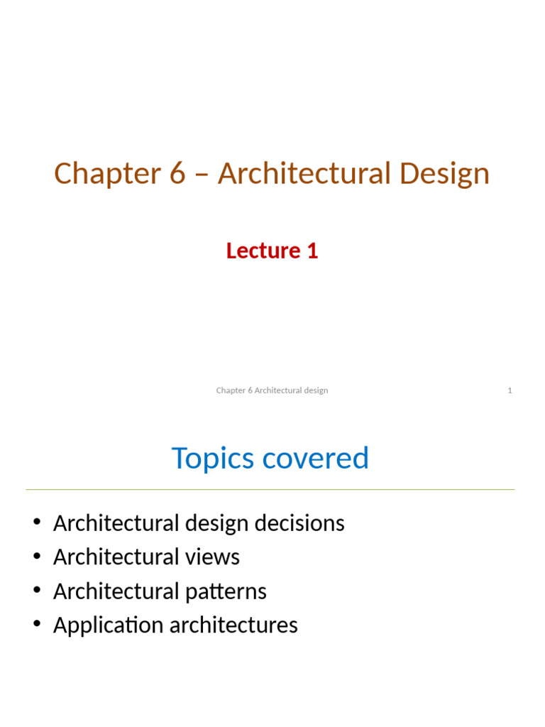 06 ch6 Architecture | PDF | Art | Computers