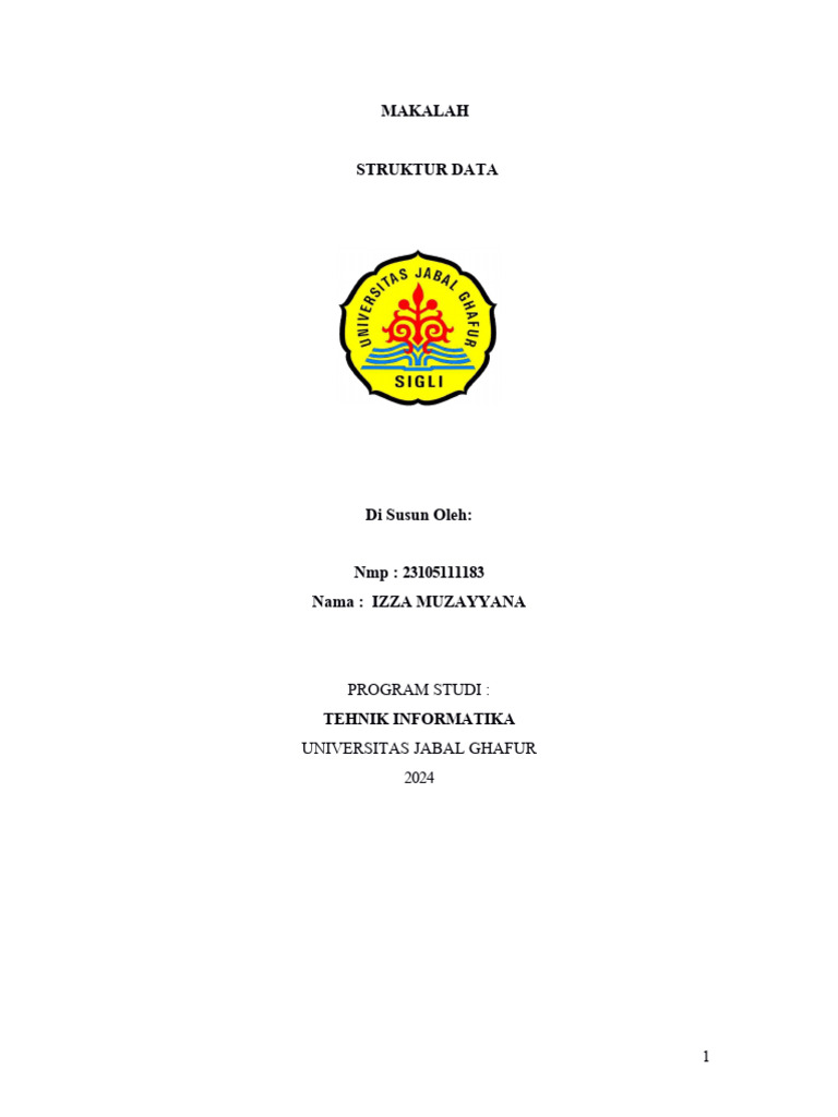 Makalah Struktur Data | PDF