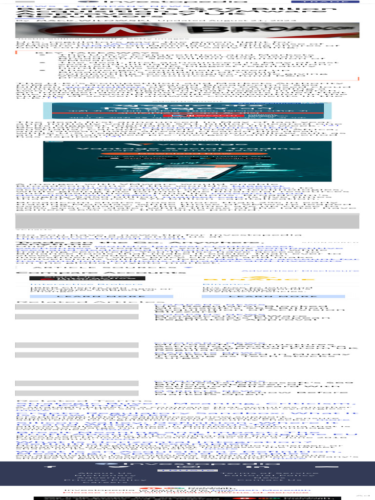 Broadcom's $69 Billion Acquisition of VMware Approved by UK Regulators | PDF