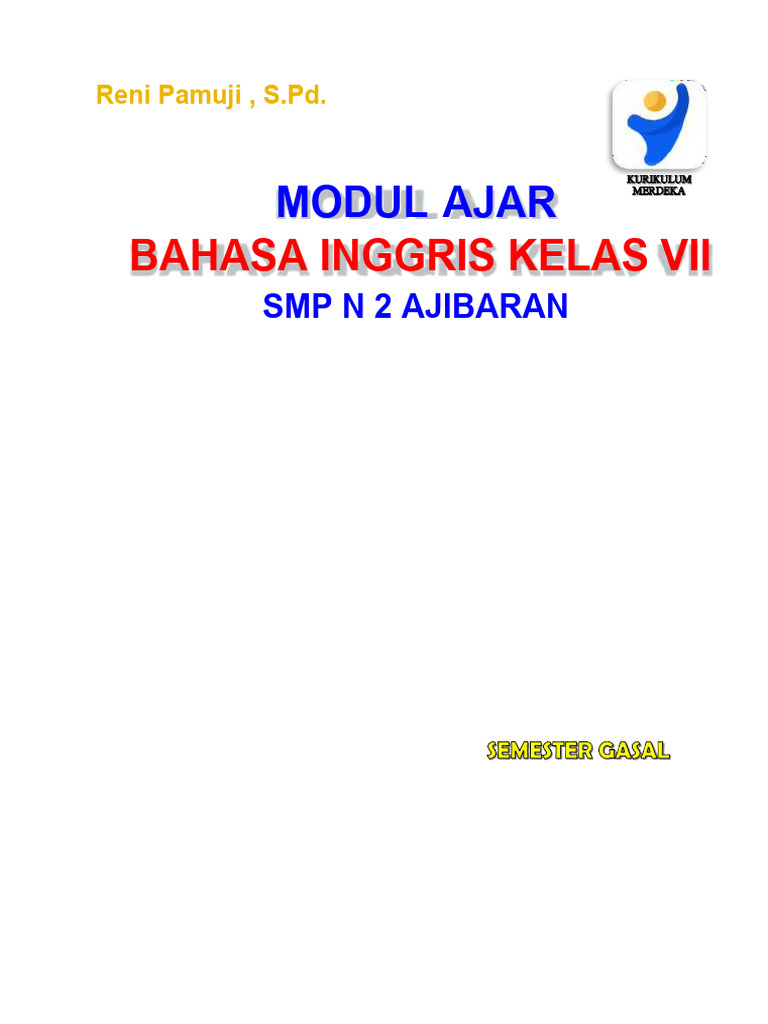Modul Ajar Semester 1 | PDF