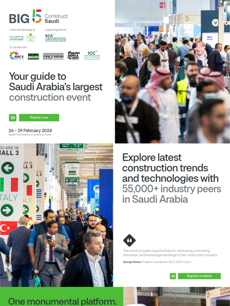 Big 5 Construct Saudi 2024 Visitor Brochure - Final | PDF | Concrete | Personal Protective Equipment