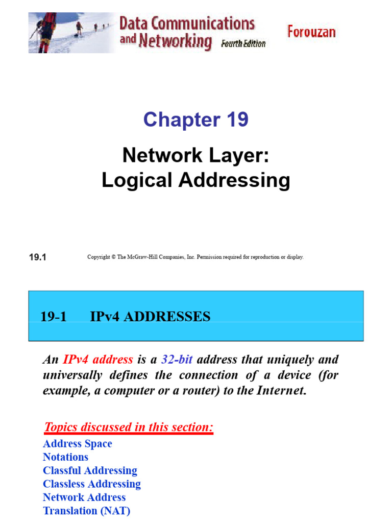 CH 19 | PDF | I Pv6 | Internet Protocols