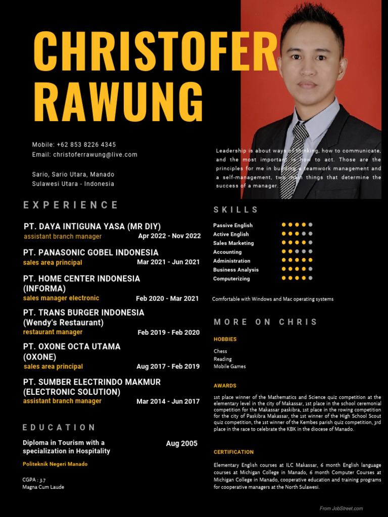CHRISTOPHER RAWUNG CV | PDF