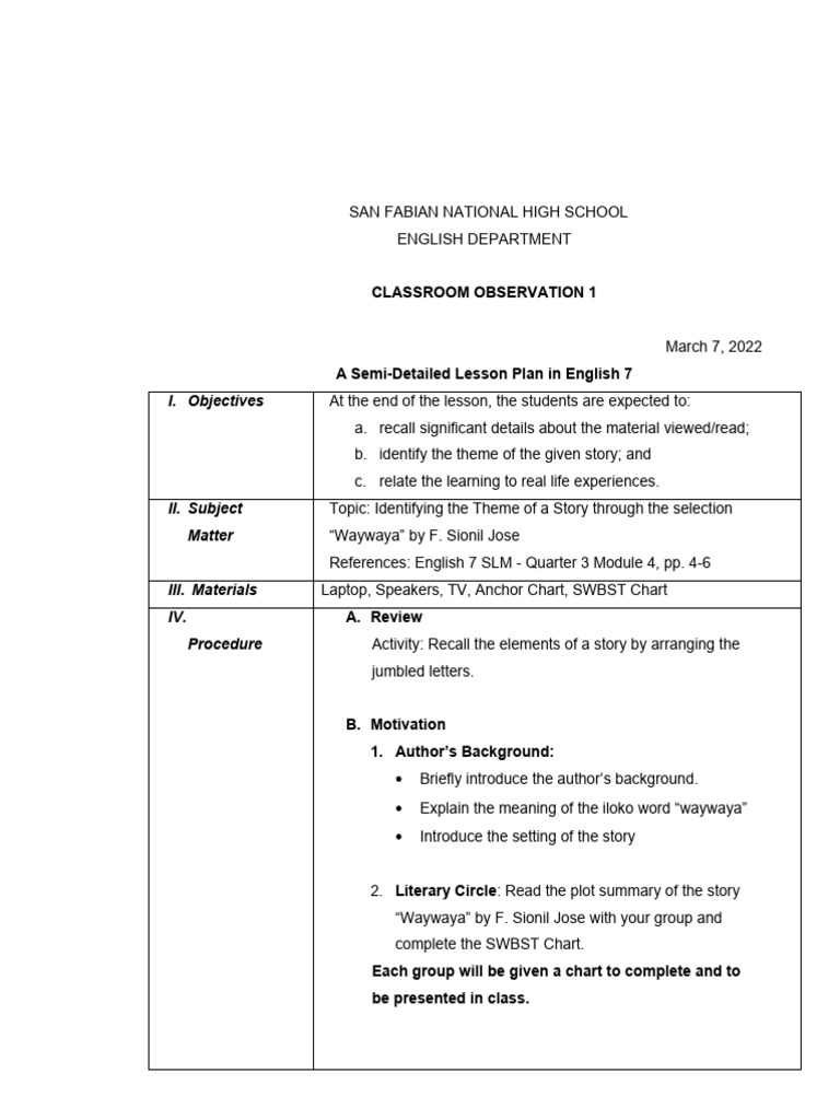 Identifying Themes in Short Stories | PDF | Lesson Plan | Cognitive Science