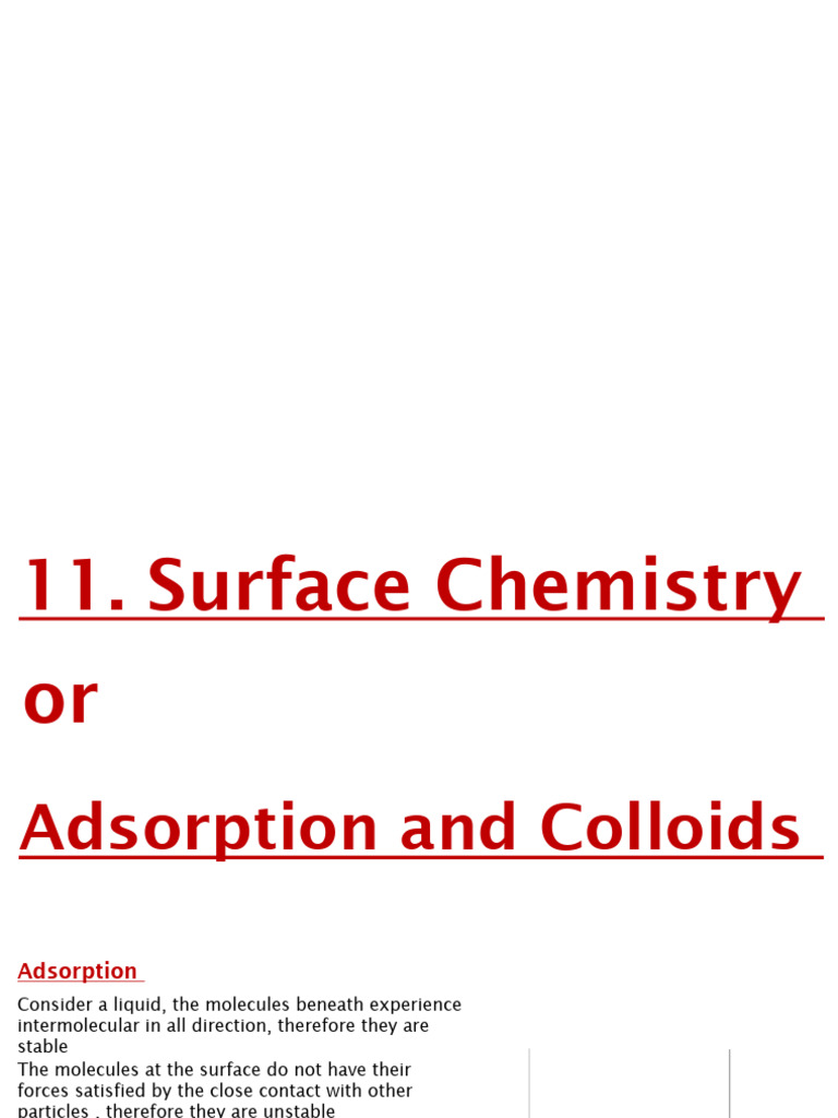 surface chem | PDF