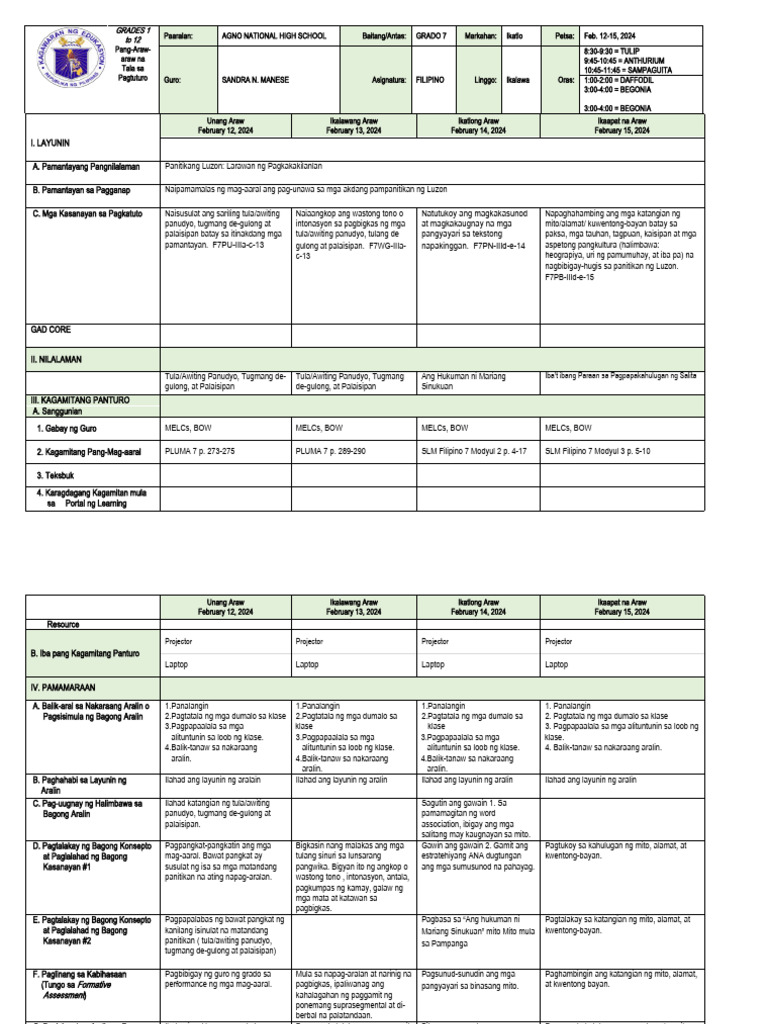 3rd Quarter - Ikatlong Linggo | PDF