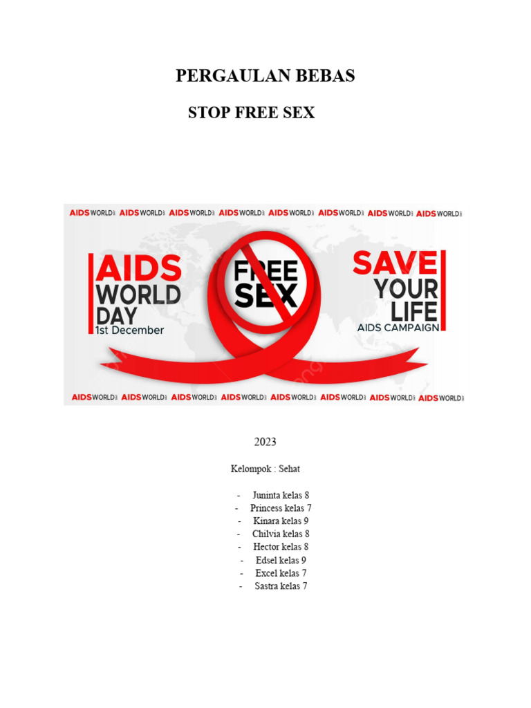 Makalah Kelompok Sehat Pergaulan Bebas | PDF