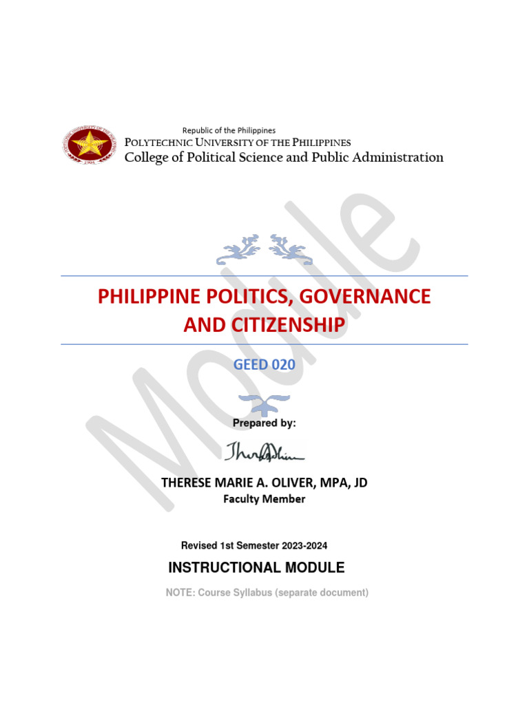 Revised Module GEEED 020 1st Sem 2023 20234 | PDF | Territorial Waters | Exclusive Economic Zone