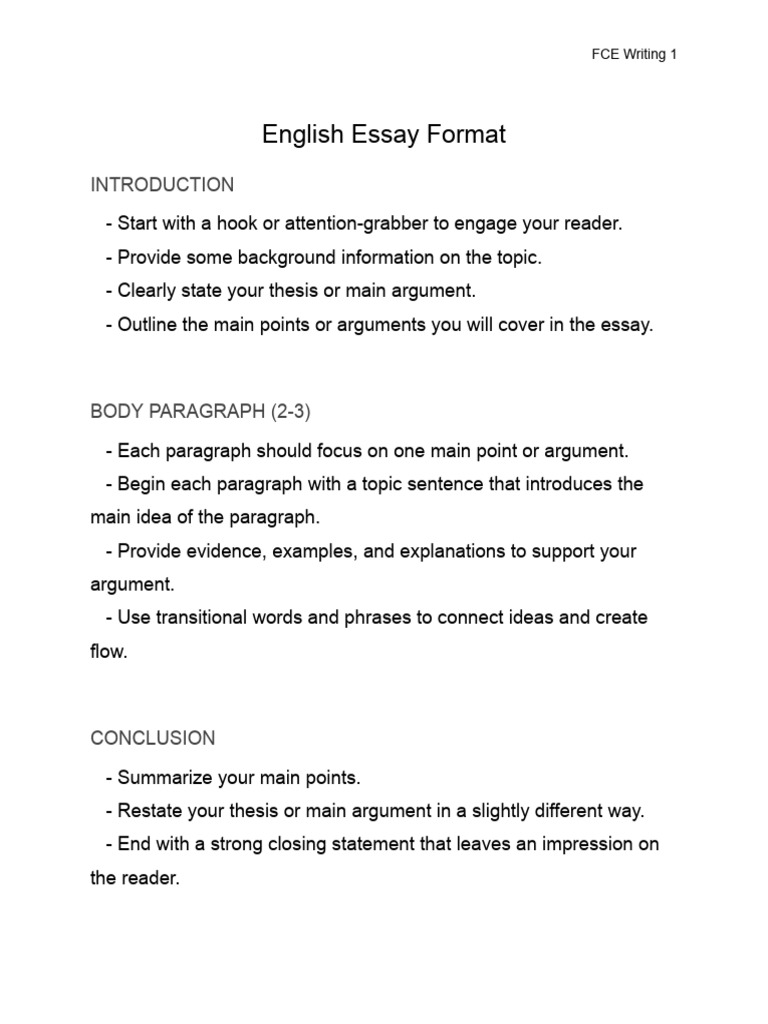 FCE Writing Guide | PDF
