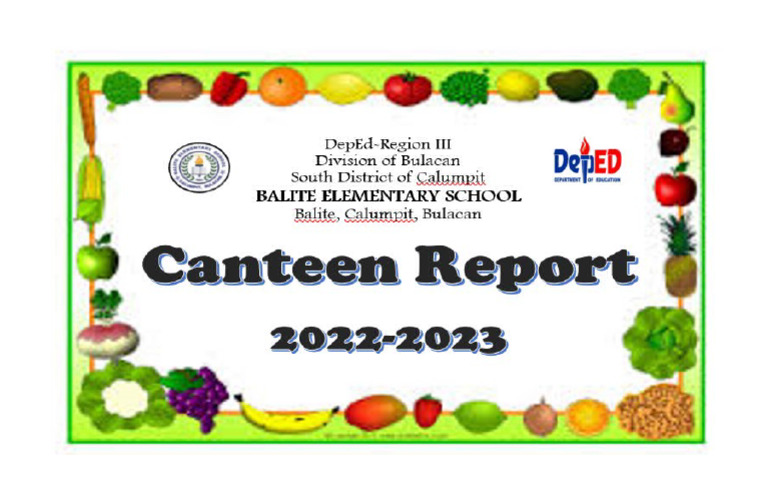 Canteen Report COVER | PDF