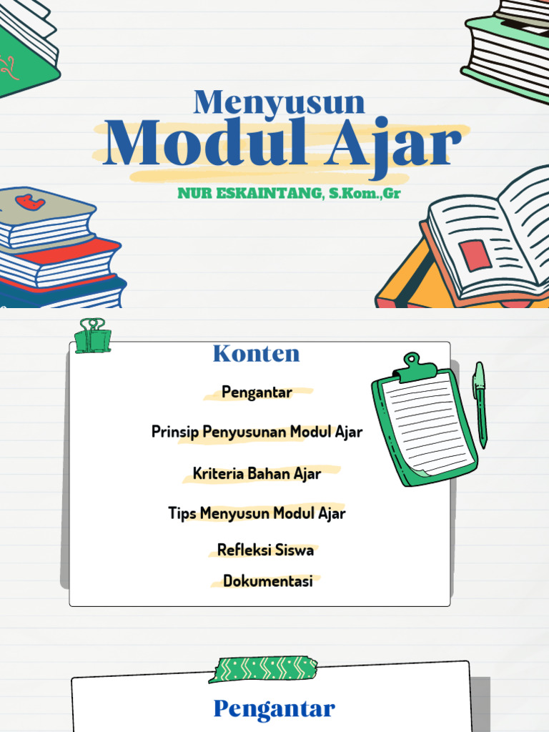 Tips Menyusun Modul Ajar PDF | PDF