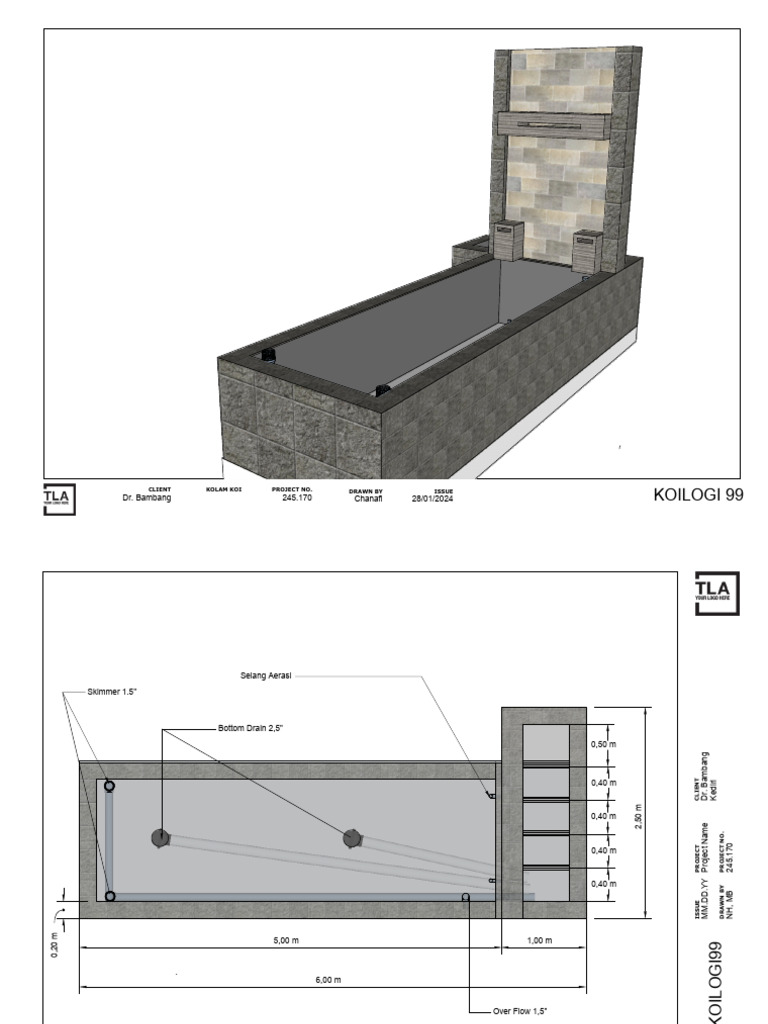 Layout Kolam Koi | PDF