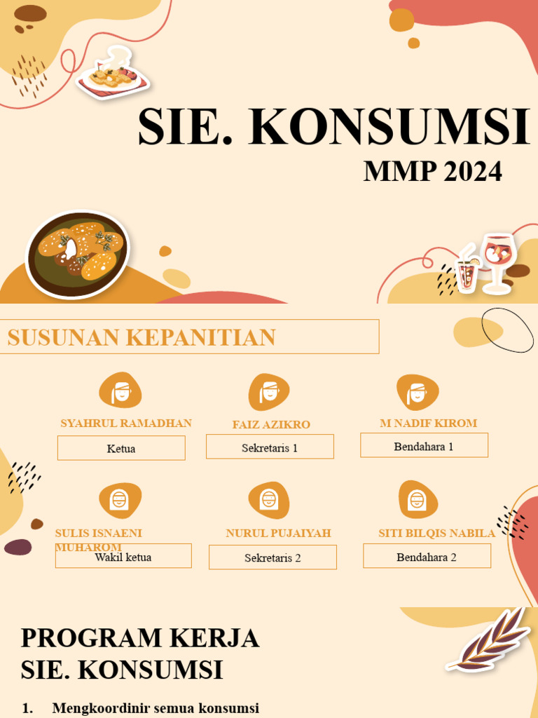 Sie Konsumsi 2024 | PDF | Memasak, Makanan, & Anggur
