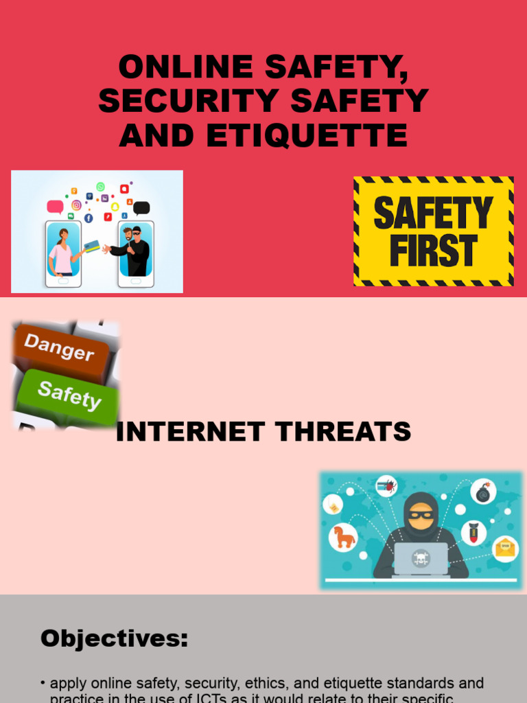 Online Safety, Security Safety and Etiquette PPT Lovely F | PDF ...