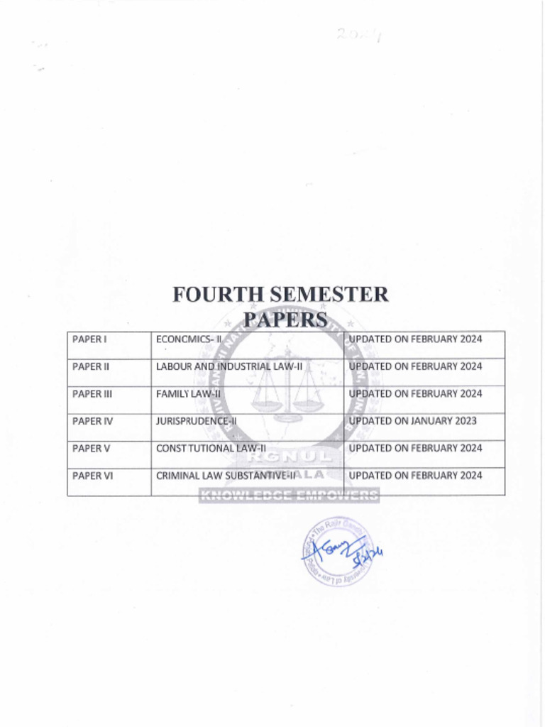 4th Sem | PDF