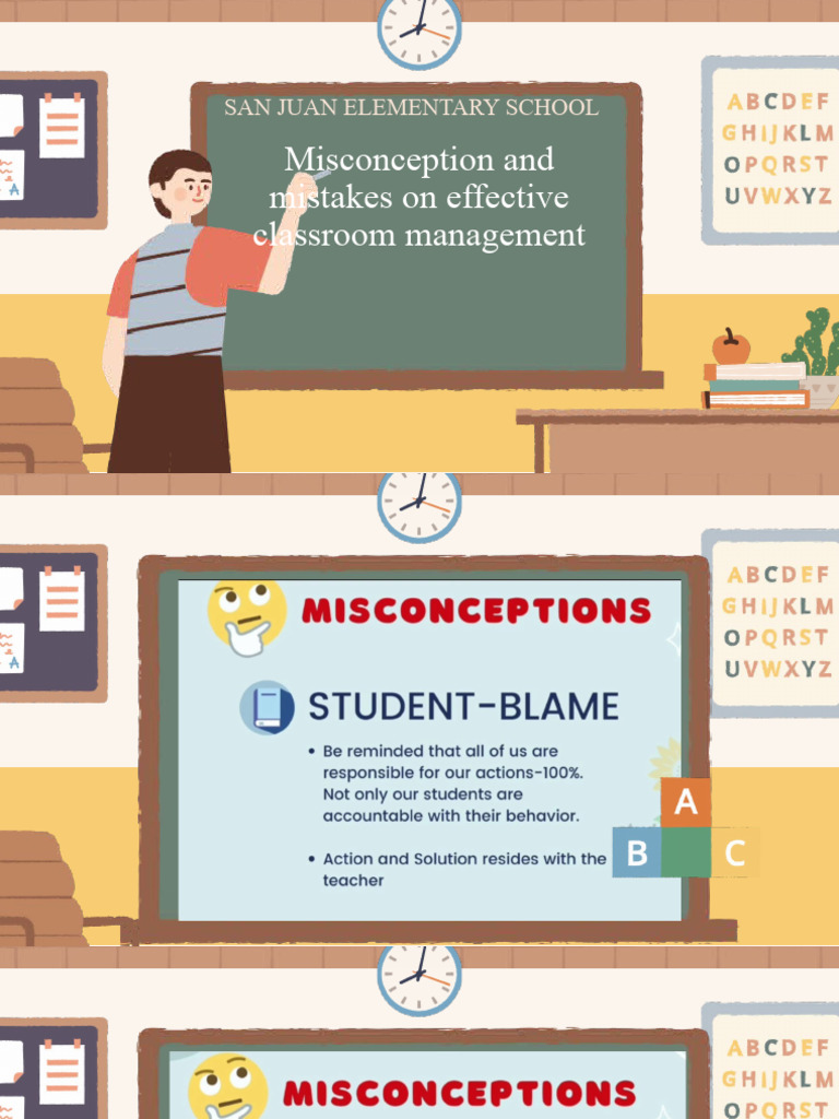 Misconception and Mistakes On Effective Classroom Management | PDF