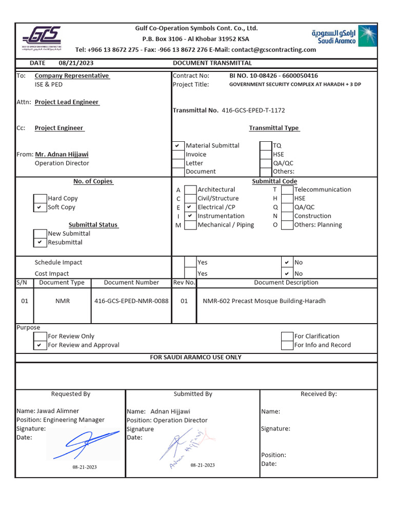 416 GCS EPED T 1172 NMR 602 Precast Mosque Building Haradh | PDF | Building Engineering ...