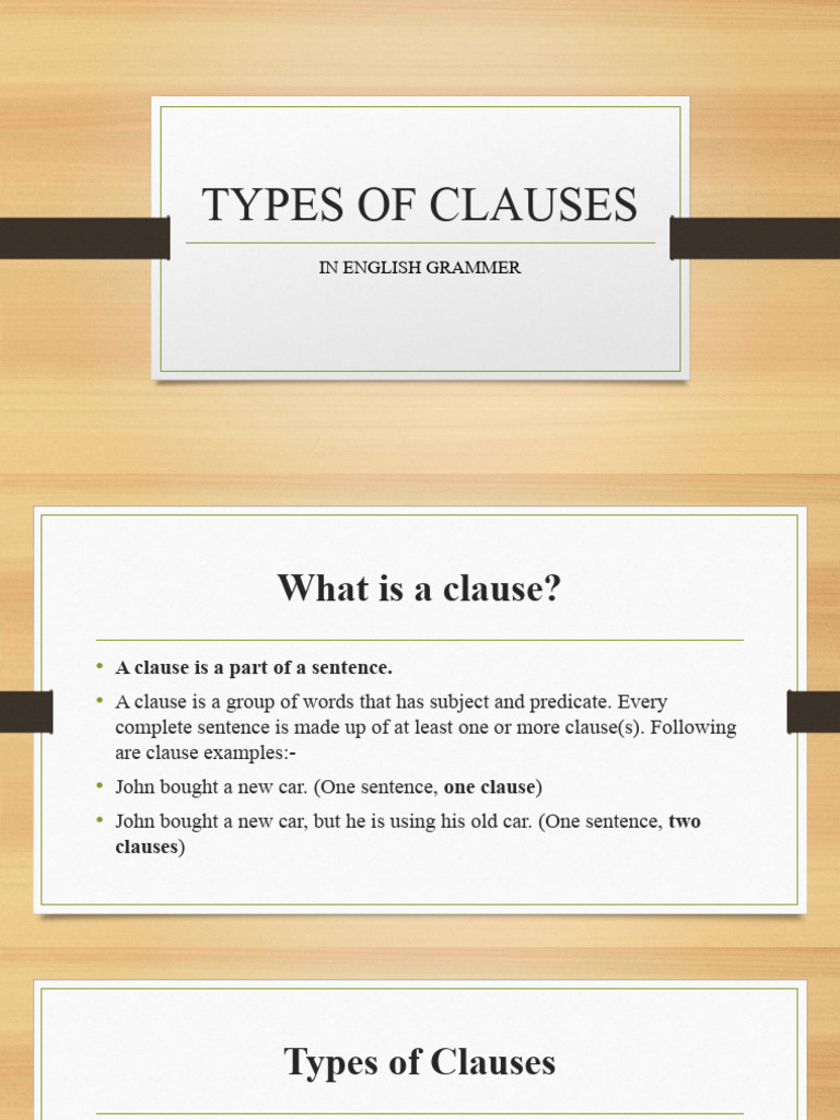 TYPES-OF-CLAUSES | PDF