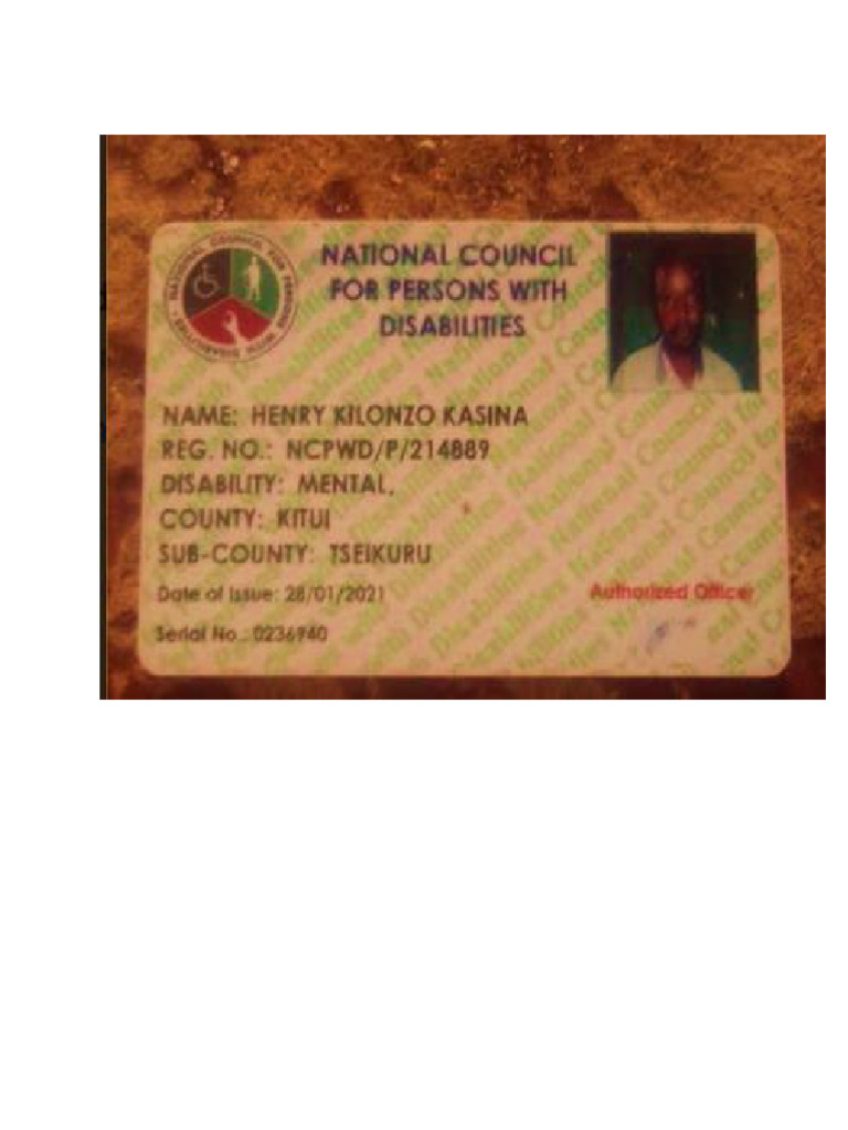 Disability Card | PDF