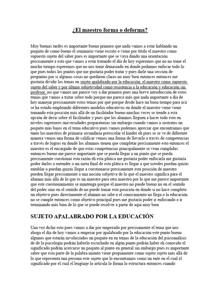 Borrador 2 | PDF | Pensamiento | Conocimiento