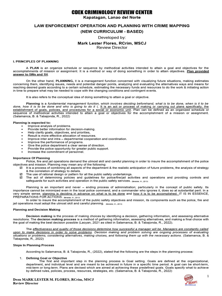 Law Enforcement Operation and Planning W Crime Mapping | PDF | Police ...