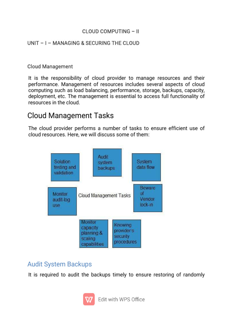 Cloud Computing-II Unit - I | PDF