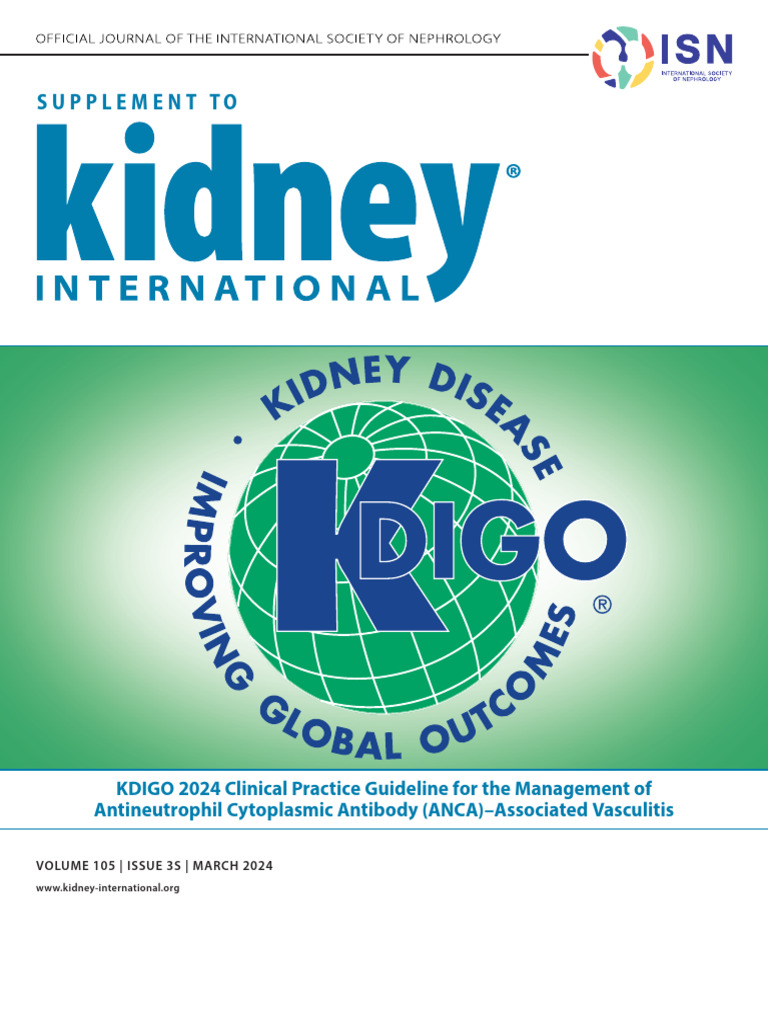 KDIGO 2024 ANCA Vasculitis Guideline | PDF | Creatinine | Chronic ...