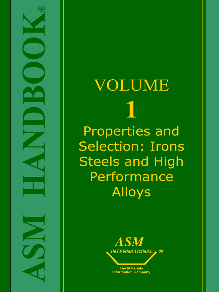 Pages From ASM Metals Handbook, Vol 01 | PDF