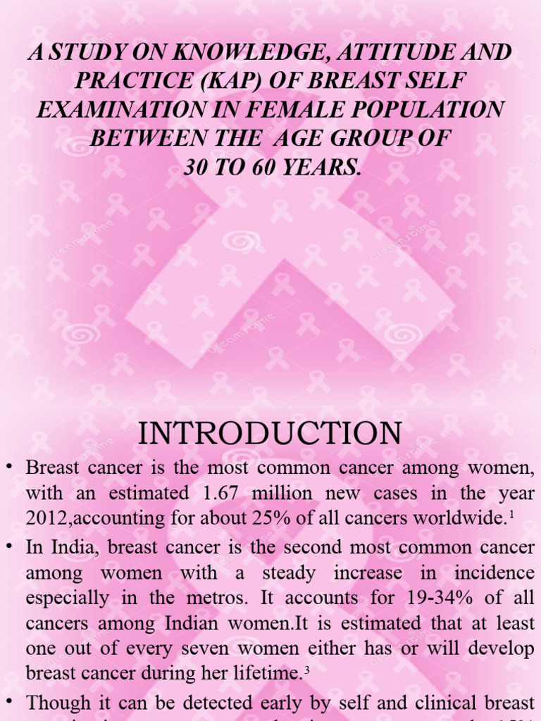 Bse Final Presentation | PDF | Breast Cancer | Cancer