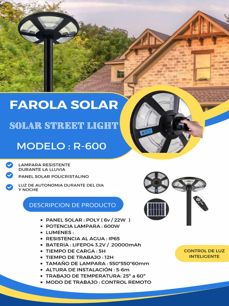 Farola R-600 | PDF