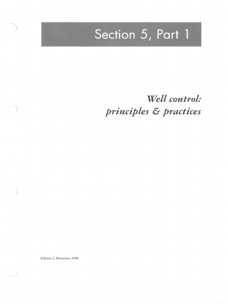 05 01 Well Control By Shell Pdf