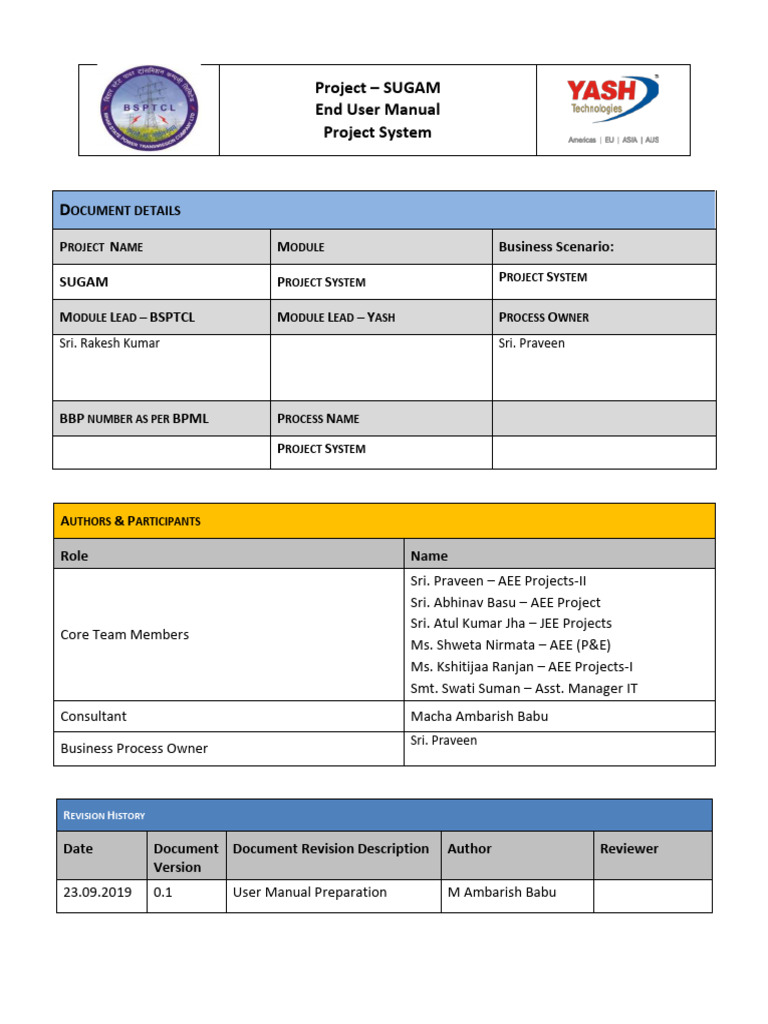 User_Manual project System | PDF