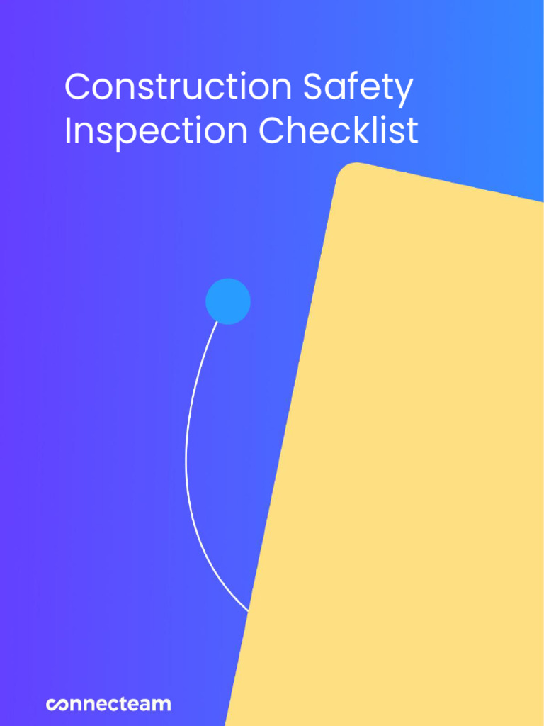 Construction Safety Inspection Checklist 1 | PDF | Business ...