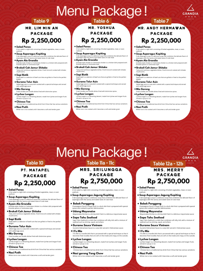 Menu Imlek 2024 | PDF