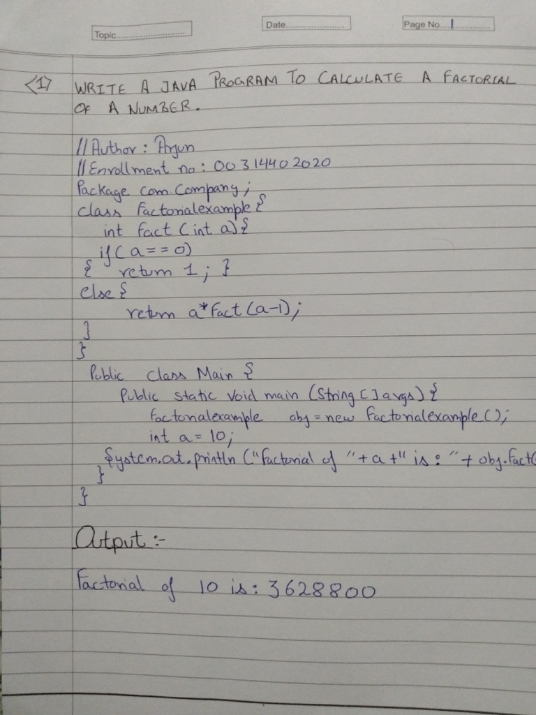 Arjun Paliwal Java Practical File | PDF Arjun Paliwal Java Practical File | PDF