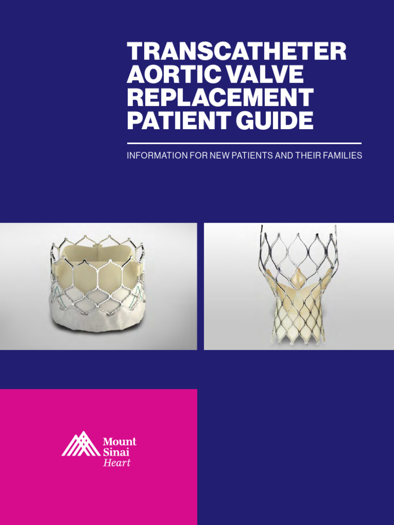 Mount Sinai Patient Guide For TAVR Patients | PDF | Heart | Healthy Diet