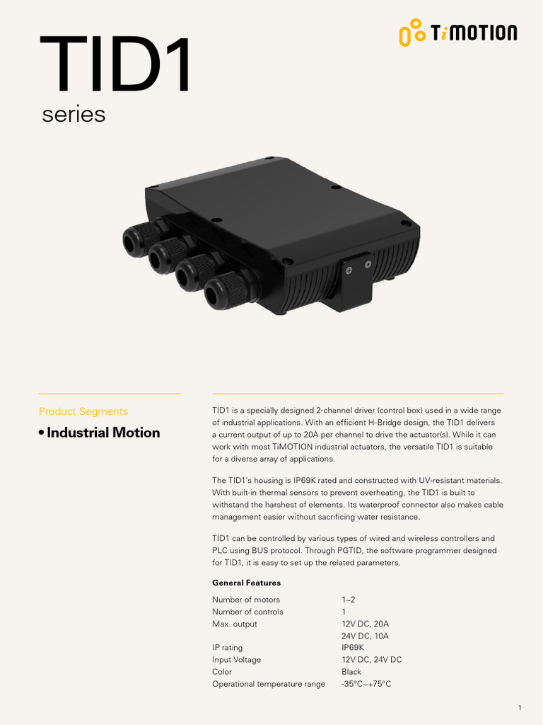DataSheet TID1-E EN | PDF