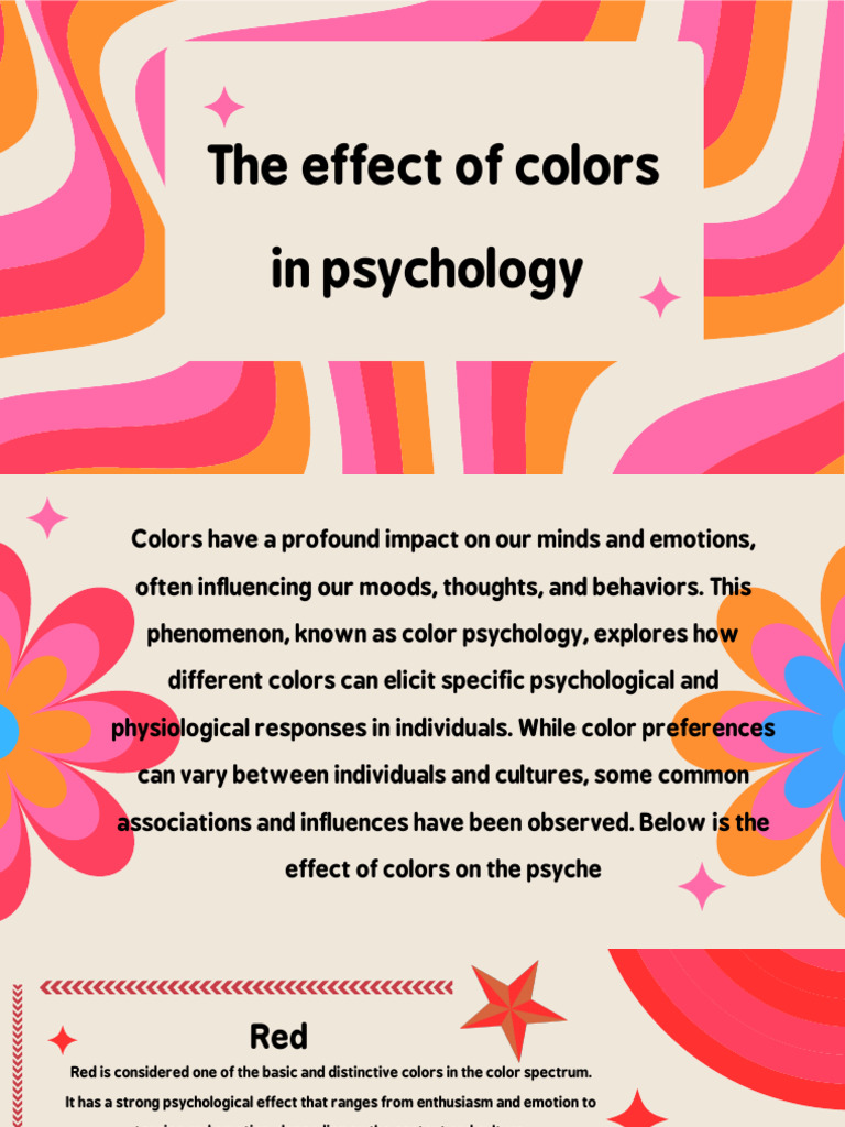The Effect of Colors in Psychology | PDF | Color | Feeling