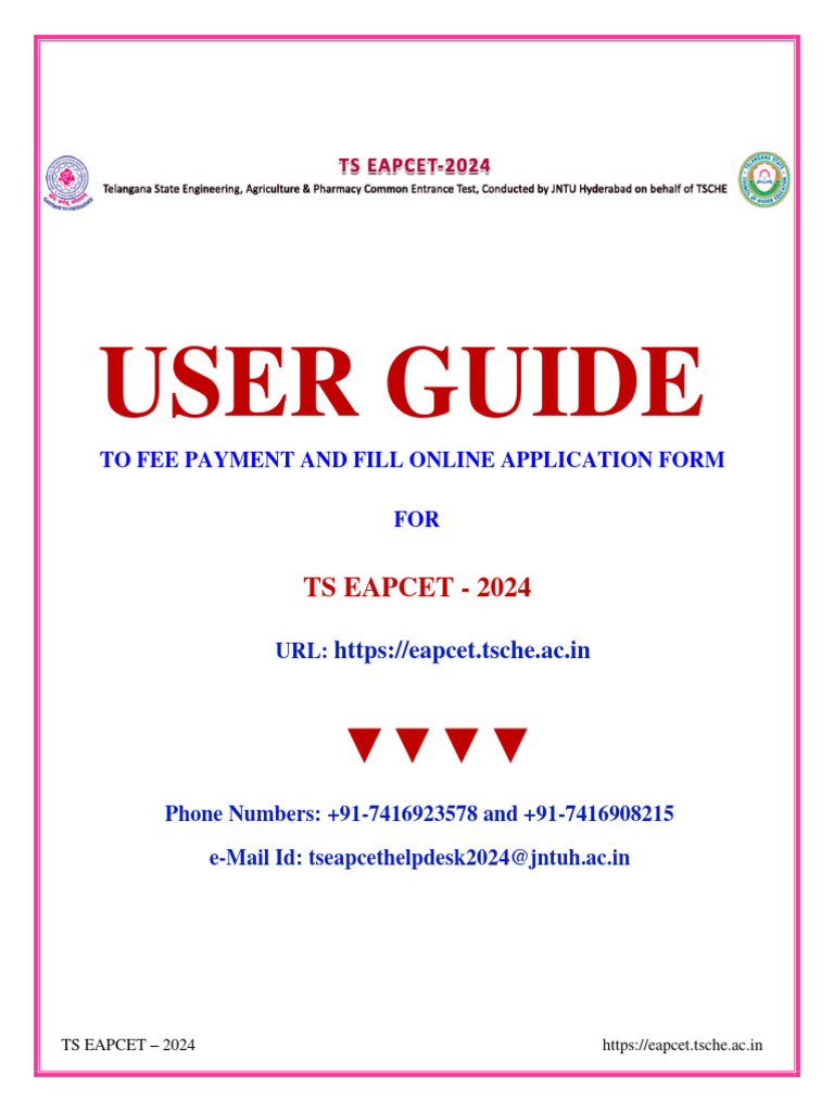 TS EAPCET 2024: Application Guide | PDF | Payments | Debit Card